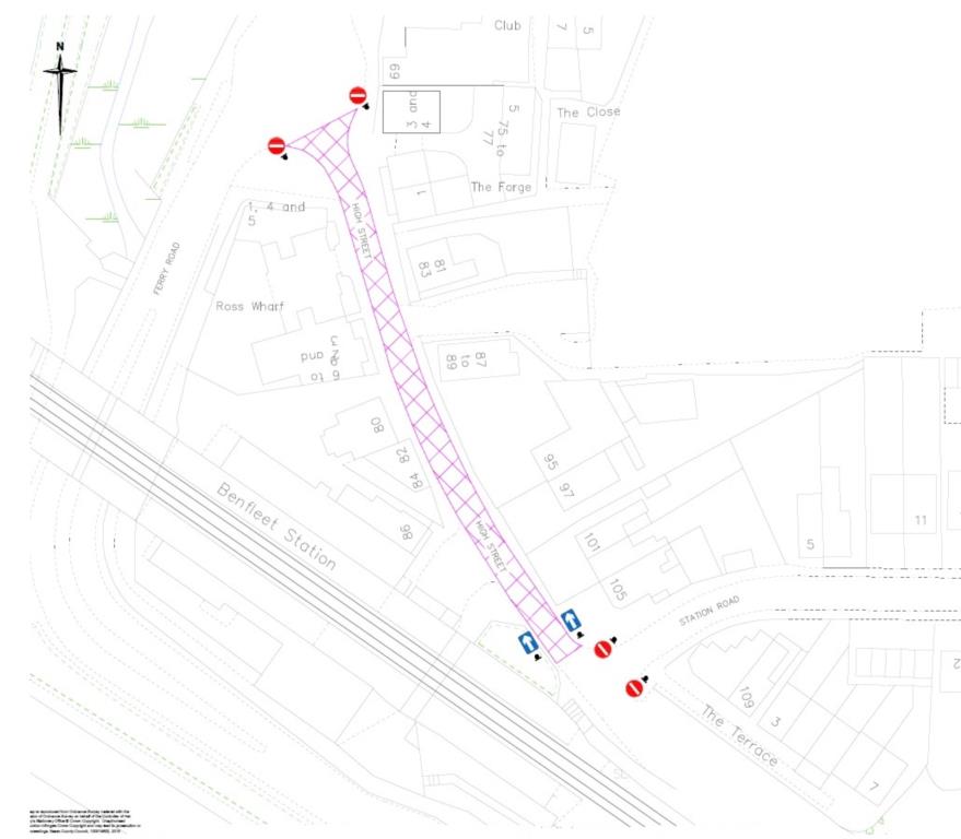 High Street Benfleet experimental one way order | Essex County Council